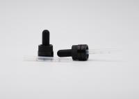 China 18mm Smooth Surface Matte Black Child Proof Dropper  Aluminum Closure for sale