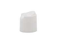 China Shampoo Bottle Plastic Dispensing Caps , 18mm Press Disc Top Cap for sale