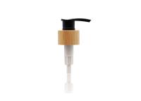China 24/410 Bamboo Covered Lotion Pump Dispenser 2cc Dosage for sale