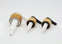 China 24/410 Bamboo Covered Lotion Pump Dispenser 2cc Dosage for sale