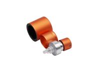 China 15mm Orange Cylinder Magnetic  Perfume Cap Cosmetci Packaging for sale