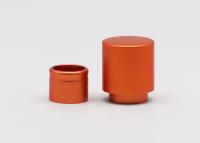 China 15mm Orange Cylinder Magnetic  Perfume Cap Cosmetci Packaging for sale