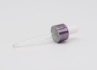 China Aluminum  18/410 Glass Eye Dropper Pipette Silicone Teat for sale
