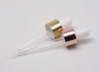 China Aluminum  18/410 Glass Eye Dropper Pipette Silicone Teat for sale