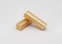 China Antique 3.5g Snap Open Matte Gold Lipstick Tube Container Bulk for sale