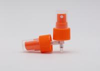 China 18/410  Orange Color Fine Mist Sprayer Pump Plastic Customized for sale