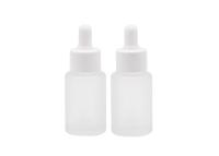 China Clear Red Glass Essential Oil Bottle 30ml 50ml 100ml Frosted Clear Cosmetic Dropper Bottle for sale