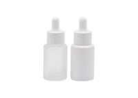 China Clear Red Glass Essential Oil Bottle 30ml 50ml 100ml Frosted Clear Cosmetic Dropper Bottle for sale