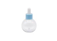 China Plastic Ball Shaped 50ml Plastic Dropper Bottle 60ml Plastic Cylinder Essential Oil Bottle for sale