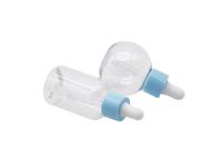 China Plastic Ball Shaped 50ml Plastic Dropper Bottle 60ml Plastic Cylinder Essential Oil Bottle for sale