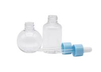 China Plastic Ball Shaped 50ml Plastic Dropper Bottle 60ml Plastic Cylinder Essential Oil Bottle for sale