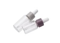 China 20ml 30ml 50ml Cylinder Plastic Cosmetic Dropper Bottle Grey Personal Care for sale