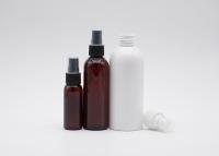 China 30ml 100ml White Cosmetic Bottle Packaging 120ml Amber Plastic Fine Mist Spray Bottle for sale