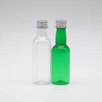China Transparent Green Plastic Long Neck Cosmetic Spray Bottle With Screw Caps 100ml for sale