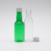 China Transparent Green Plastic Long Neck Cosmetic Spray Bottle With Screw Caps 100ml for sale