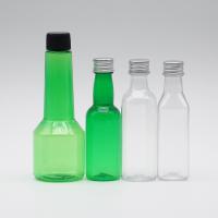 China Transparent Green Plastic Long Neck Cosmetic Spray Bottle With Screw Caps 100ml for sale