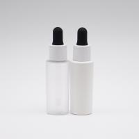 China Black And White Cosmetic Plastic Dropper Bottle 30ml Empty Essential Oil Bottle for sale