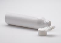 China 180ml Plastic Bottle White Cosmetic Shampoo Bottle With 24mm Disc Top Cap for sale