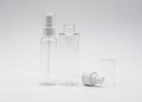 China 60ml 50ml Plastic Fine Misty Spray Bottle PE Cosmetic Round Spray Bottle for sale