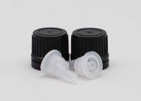 China 18mm 20mm Black Plastic Tamper Evident Screw Cap For Bottles for sale