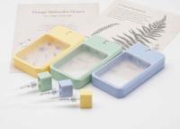 China 38ml Yellow Transparent Plastic Perfume Atomizer Bottle Credit Card Shape for sale