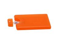 China Perfume Atomizer 20ml Plastic Fine Mist Spray Bottle Orange Clear Color for sale