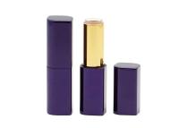 China Rhombus Dark Blue Lipstick Tube Lipstick Tube Design Lipstick Tube Packaging for sale