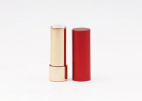 China Red Case With Gold Bottom 3.5g Aluminum Lipstick Tube Empty Lipstick Tube Manufacturer for sale