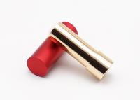 China Red Case With Gold Bottom 3.5g Aluminum Lipstick Tube Empty Lipstick Tube Manufacturer for sale