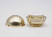 China Spherical Cosmetic Cream Containers Gold Color Volume 30g 50g OEM Available for sale