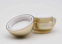China Spherical Cosmetic Cream Containers Gold Color Volume 30g 50g OEM Available for sale