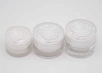 China Screw Cap Luxury Acrylic 50g Cosmetic Cream Jar Plastic Containers Skincare for sale