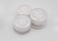 China Screw Cap Luxury Acrylic 50g Cosmetic Cream Jar Plastic Containers Skincare for sale