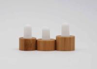 China Regular Bamboo Essential Oil Dropper Bamboo Glass Dropper Caps Bamboo 18mm Dropper Lip For Bottles for sale