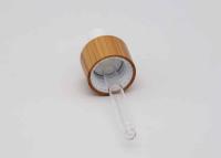 China Regular Bamboo Essential Oil Dropper Bamboo Glass Dropper Caps Bamboo 18mm Dropper Lip For Bottles for sale