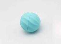 China Ball Shaped 7g Lip Balm Tube Light Blue Color Plastic Egg Shaped Lip Balm Tube for sale