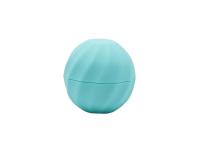 China Ball Shaped 7g Lip Balm Tube Light Blue Color Plastic Egg Shaped Lip Balm Tube for sale