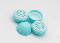 China Ball Shaped 7g Lip Balm Tube Light Blue Color Plastic Egg Shaped Lip Balm Tube for sale