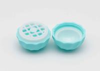 China Ball Shaped 7g Lip Balm Tube Light Blue Color Plastic Egg Shaped Lip Balm Tube for sale