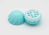 China Ball Shaped 7g Lip Balm Tube Light Blue Color Plastic Egg Shaped Lip Balm Tube for sale