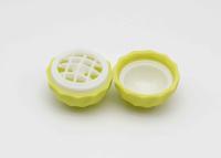 China Lemon Color Lip Balm Container Ball Shaped Plastic Lip Balm Tube With Screw Cap for sale