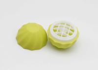 China Lemon Color Lip Balm Container Ball Shaped Plastic Lip Balm Tube With Screw Cap for sale