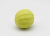 China Lemon Color Lip Balm Container Ball Shaped Plastic Lip Balm Tube With Screw Cap for sale