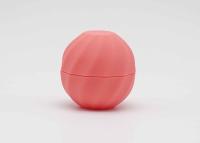China Stock 7g Pink Lip Balm Tube Egg Shaped Cosmetic Lip Balm Tube Wholesale for sale