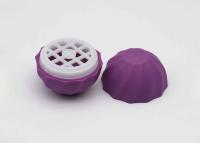 China Dark Purple 7g Mini Cute Lip Balm Tube Small MOQ Cosmetic Container Tube for sale