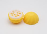 China Small MOQ Yellow Cosmetic Lip Balm Tube 7g Plastic Ball Shape Lip Balm Tube for sale