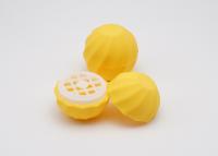 China Small MOQ Yellow Cosmetic Lip Balm Tube 7g Plastic Ball Shape Lip Balm Tube for sale
