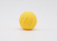 China Small MOQ Yellow Cosmetic Lip Balm Tube 7g Plastic Ball Shape Lip Balm Tube for sale