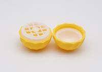 China Small MOQ Yellow Cosmetic Lip Balm Tube 7g Plastic Ball Shape Lip Balm Tube for sale