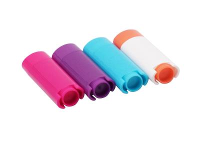 China Various Colors Flaky Oval Lip Balm Tube 4.5g Low Moq Plastic Deodorant Stick Container for sale